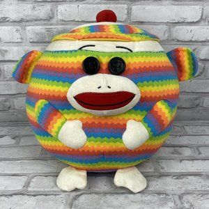 Ty | Toys | Ty Beanie Babies Sock Monkey Rainbow Stripes | Poshmark